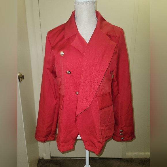 Source Unknown | Jackets & Coats | Red Blazer | Poshmark